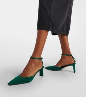 AQUAZZURA Blade 65 Suede Pumps