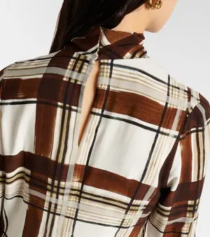 Dries Van Noten Checked Viscose Blouse