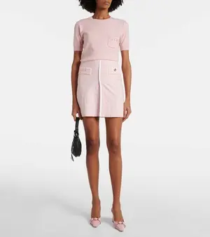 Versace Barocco Terry Miniskirt