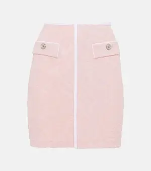 Versace Barocco Terry Miniskirt - Pink
