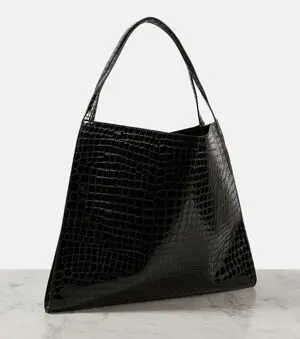 CHRISTIAN LOUBOUTIN Le 54 Croc-effect Leather Shoulder Bag