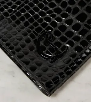 CHRISTIAN LOUBOUTIN Le 54 Croc-effect Leather Shoulder Bag
