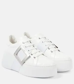 Leather Skate Sneakers For Women