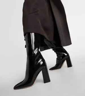 GIANVITO ROSSI Patent Leather Knee-high Boots