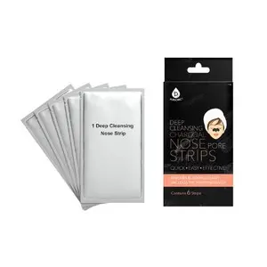 PURSONIC 6 Pack Deep Cleansing Charcoal Nose Pore Strip