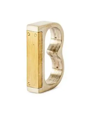 PARTS OF FOUR Plate Double Ring - Silver