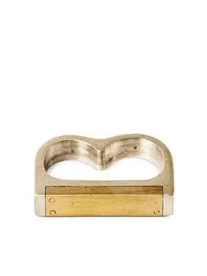 PARTS OF FOUR Plate Double Ring - Silver