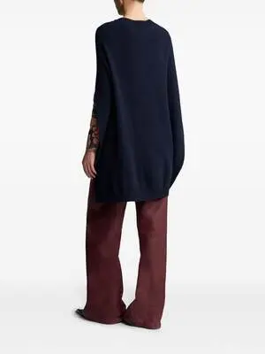 Etro Ribbed Cashmere Cape Top