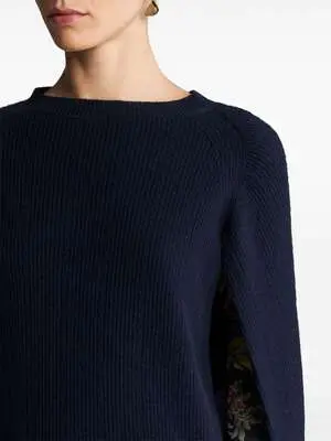 Etro Ribbed Cashmere Cape Top