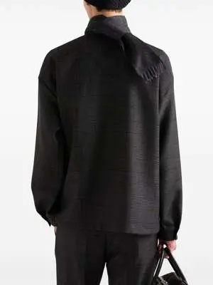 Prada Zip-fastening Wool Shirt