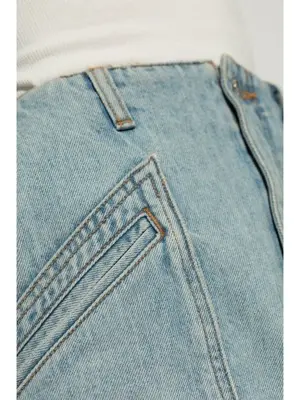 Amiri Cargo Denim Skirt