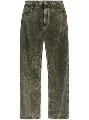 MAISON MARGIELA Crinkled Straight Leg Jeans