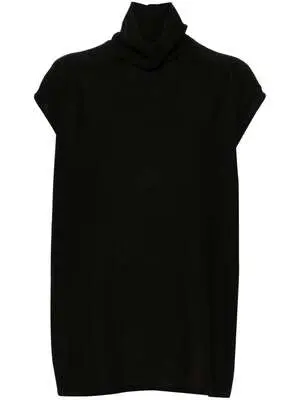 Rick Owens Roll-neck Crepe Top