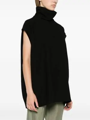 Rick Owens Roll-neck Crepe Top