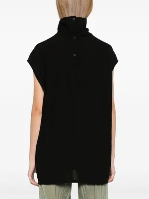 Rick Owens Roll-neck Crepe Top