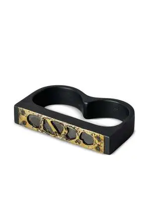 PARTS OF FOUR Plate Double Fuse Ring - Black