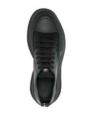 Alexander McQueen Lace-up Panelled Sneakers - Black