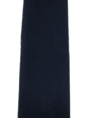 Giorgio Armani Velvet-effect Tie - Blue