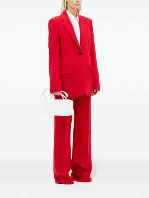 MSGM High-waisted Tailored Trousers - Red