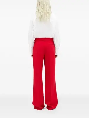 MSGM High-waisted Tailored Trousers - Red