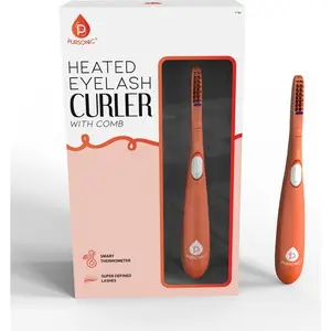 PURSONIC Heated Eyelash Curler With Comb - Orange