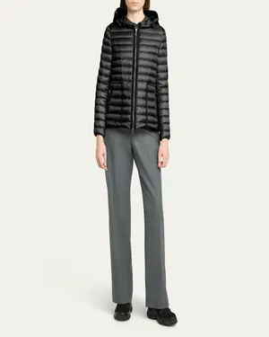 Moncler Raie Short Puffer Parka Jacket