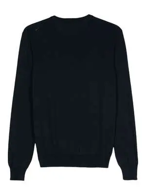 FILERIA Fine-knit Cotton Jumper - Blue