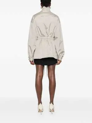 Wardrobe.NYC Drawstring Zip-up Parka - Neutrals