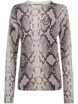 Philipp Plein Pitone Cashmere Sweater - Neutrals