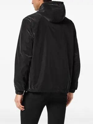 Philipp Plein Camouflage-print Hooded Windbreaker