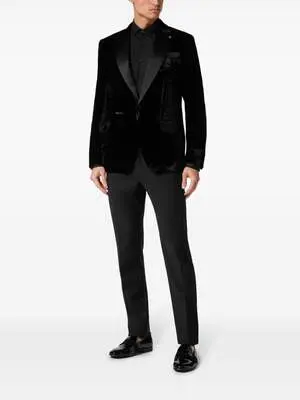 Philipp Plein Lord Single-breasted Velvet Blazer