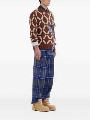 Marni Distressed-effect Color-block Jumper