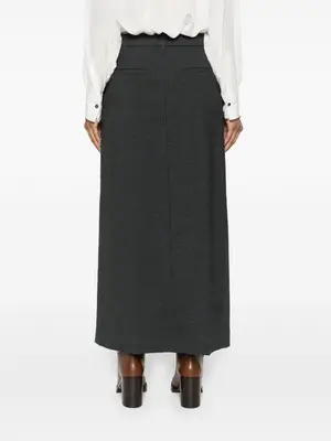 Brunello Cucinelli Darted Pencil Skirt - Grey