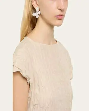 MIO HARUTAKA 18k Butterfly Diamond Earring