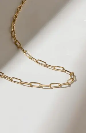 ANA LUISA Laura Bold Link Chain Necklace