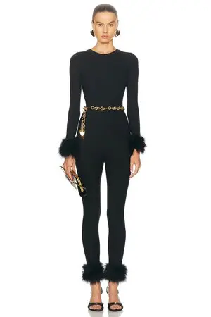 Blumarine Feather Jumpsuit