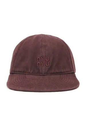 Miu Miu Drill Baseball Hat