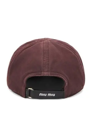 Miu Miu Drill Baseball Hat