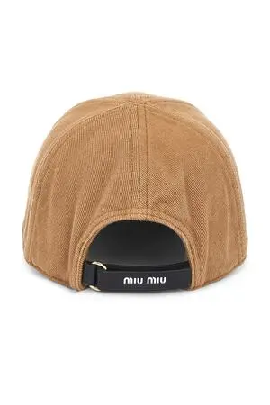 Miu Miu Drill Baseball Hat