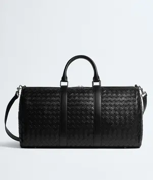 Bottega Veneta Intrecciato Cabin Duffle Bag - Black