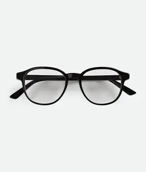 Bottega Veneta Classic Panthos Eyeglasses - Black/transparent