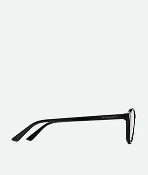 Bottega Veneta Classic Panthos Eyeglasses - Black/transparent