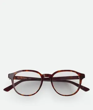 BOTTEGA  VENETA Bottega Veneta Panthos Eyeglasses - Havana/transparent