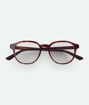 Bottega Veneta Classic Panthos Eyeglasses - Havana/transparent