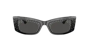 JIMMY CHOO Embellished Sunglasses - Dark Grey