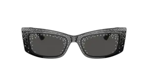 JIMMY CHOO Embellished Sunglasses - Dark Grey