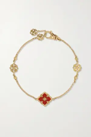 Buccellati Opera Tulle 18-karat And Enamel Bracelet