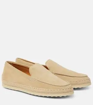 TOD'S Suede Espadrilles - Beige