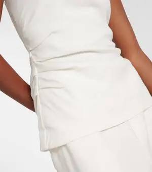 SIR. Dorian Linen-blend Tube Top - White