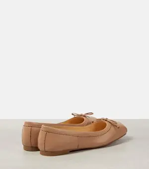 CHRISTIAN LOUBOUTIN Mamadrague Leather Ballet Flats - Brown